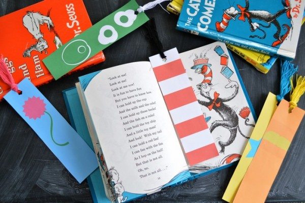 MINIMALIST DR. SEUSS BOOKMARK PRINTABLES Crafts Mad in Crafts