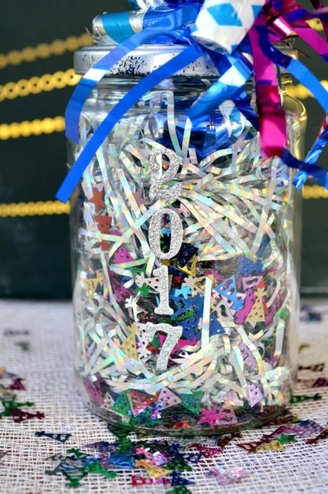 NEW YEAR'S EVE IN A JAR Handmade Gifts Mad in Crafts