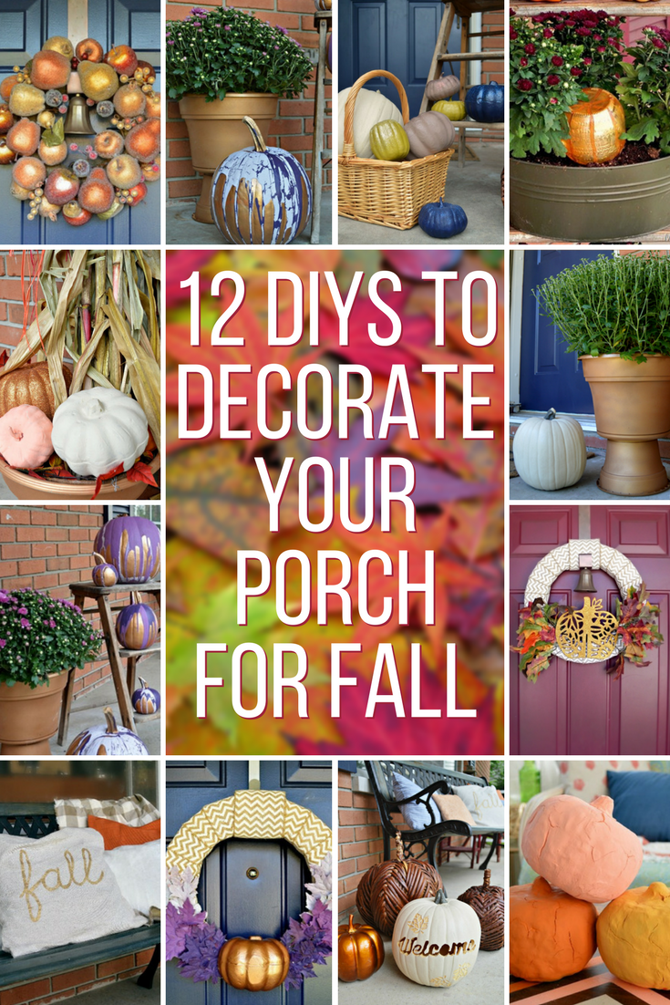 DIY WAYS TO DECORATE YOUR FRONT PORCH FOR FALL Mad In Crafts