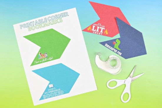 PRINTABLE CORNER BOOKMARKS FOR BOOK LOVERS Kids Mad in Crafts