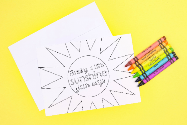 PRINTABLE COLORING PAGE HAPPY MAIL Printables Mad in Crafts