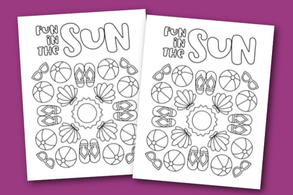 FREE PRINTABLE SUMMER COLORING PAGE Crafts Mad in Crafts