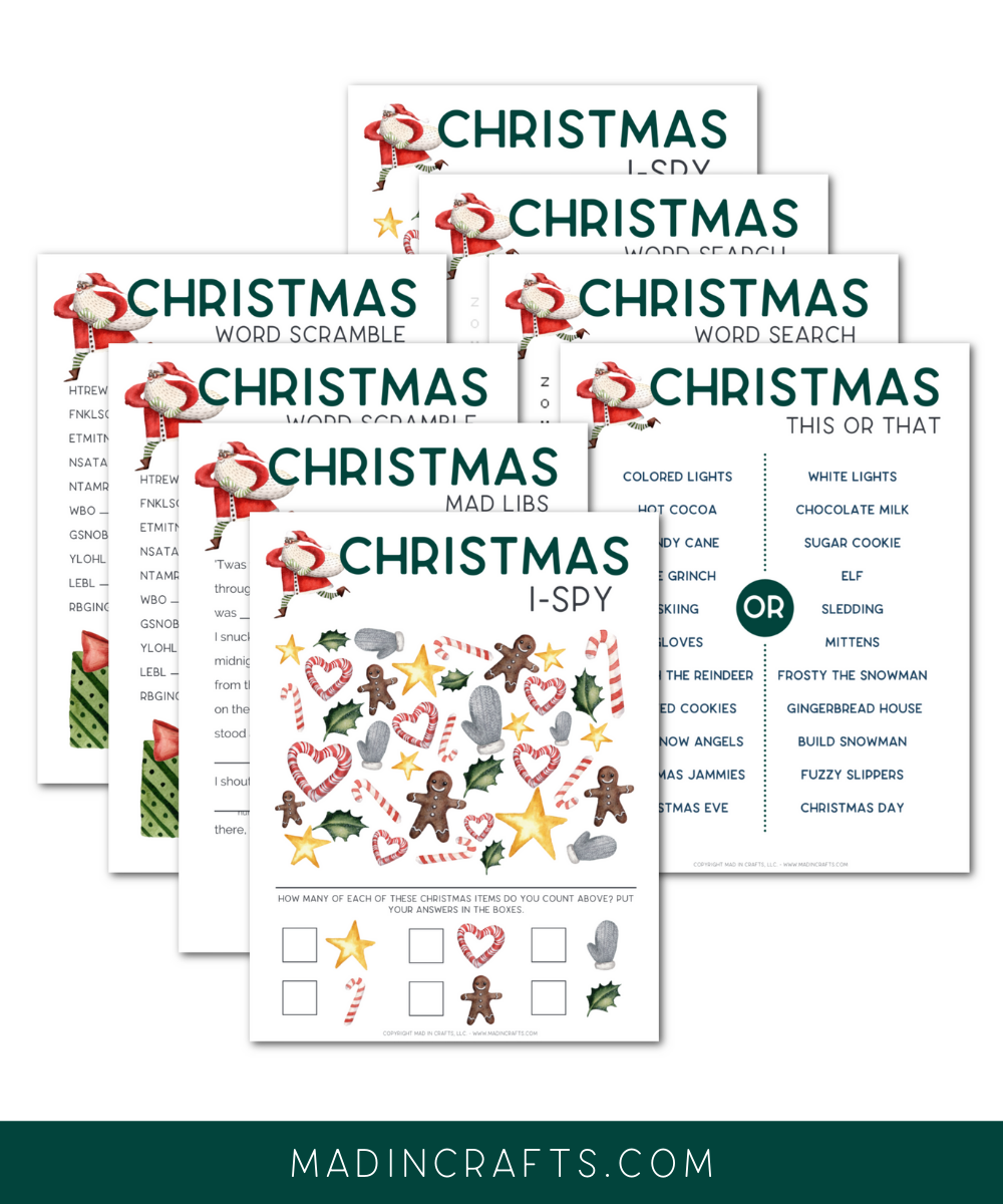 FREE PRINTABLE CHRISTMAS MAD LIBS Printables Mad in Crafts