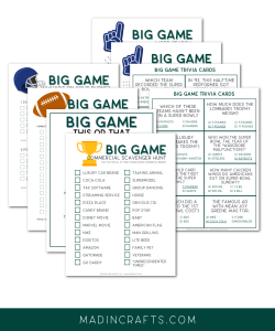 BIG GAME COMMERCIAL SCAVENGER HUNT Crafts Mad in Crafts