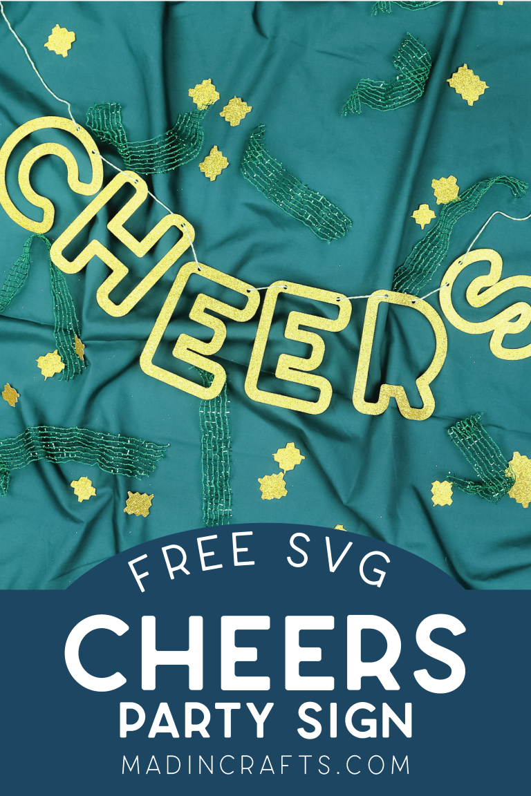 FREE CHEERS BANNER SVG Crafts Mad in Crafts