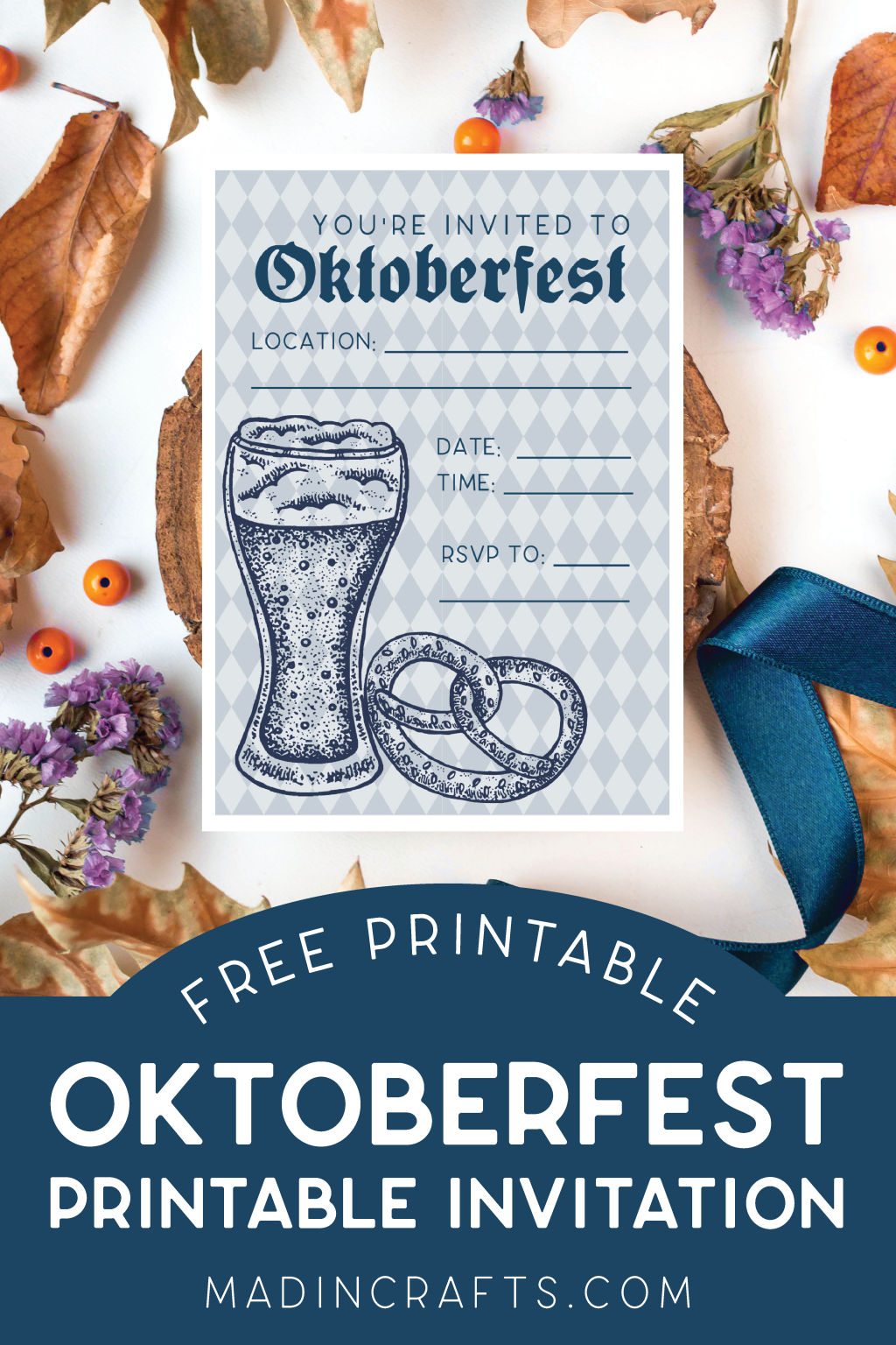 FREE PRINTABLE OKTOBERFEST INVITATION Party Mad in Crafts