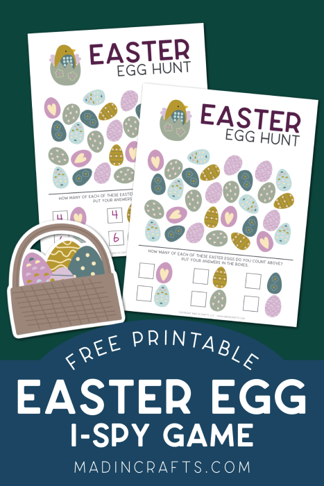 FREE EASTER EGG I-SPY PRINTABLE Printables Mad in Crafts