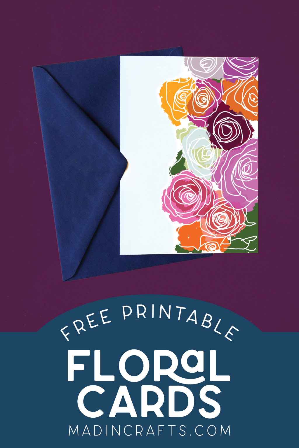 FREE PRINTABLE FLOWER CARDS Crafts Mad in Crafts