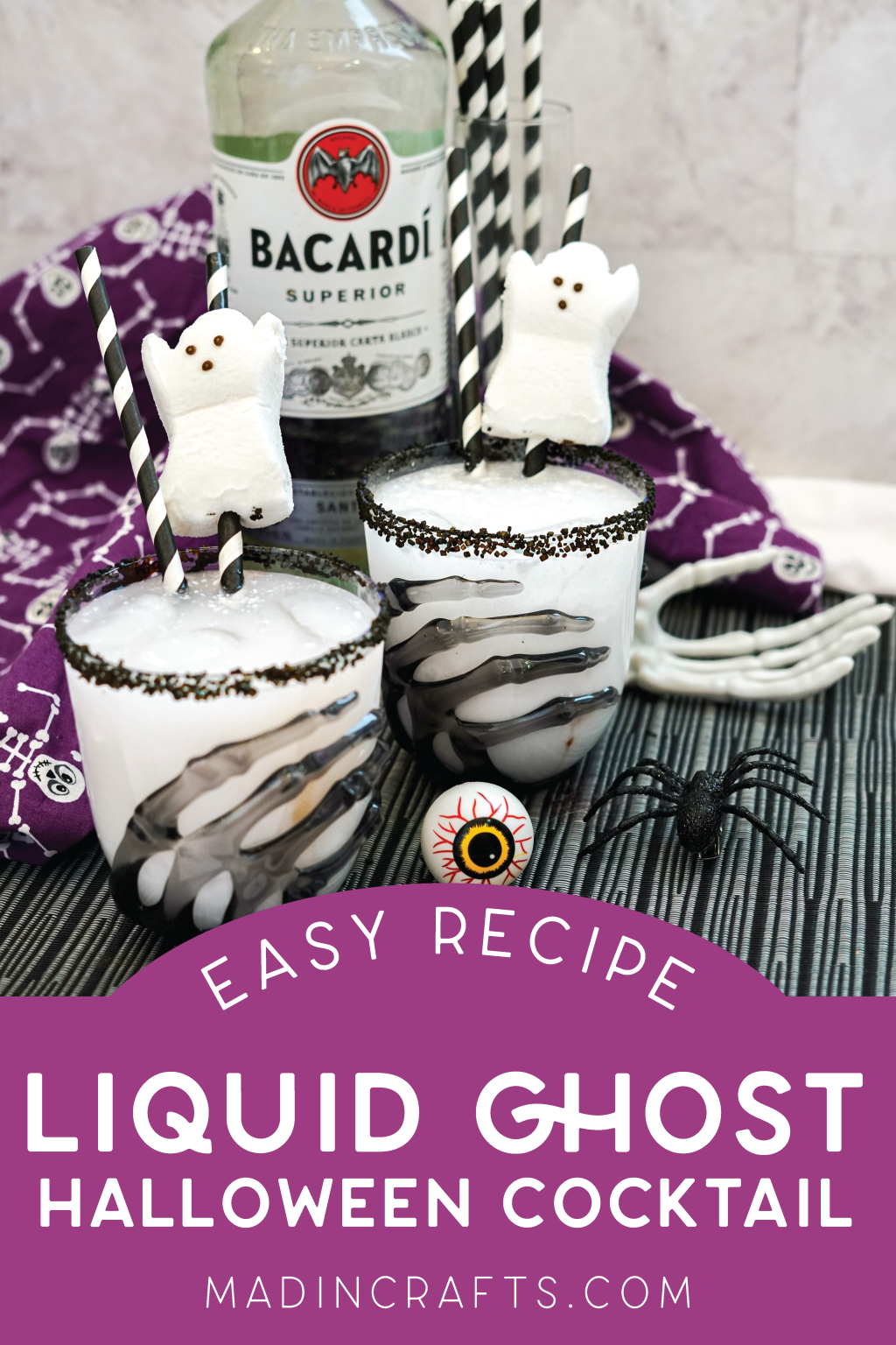 LIQUID GHOST HALLOWEEN COCKTAIL RECIPE Crafts Mad in Crafts