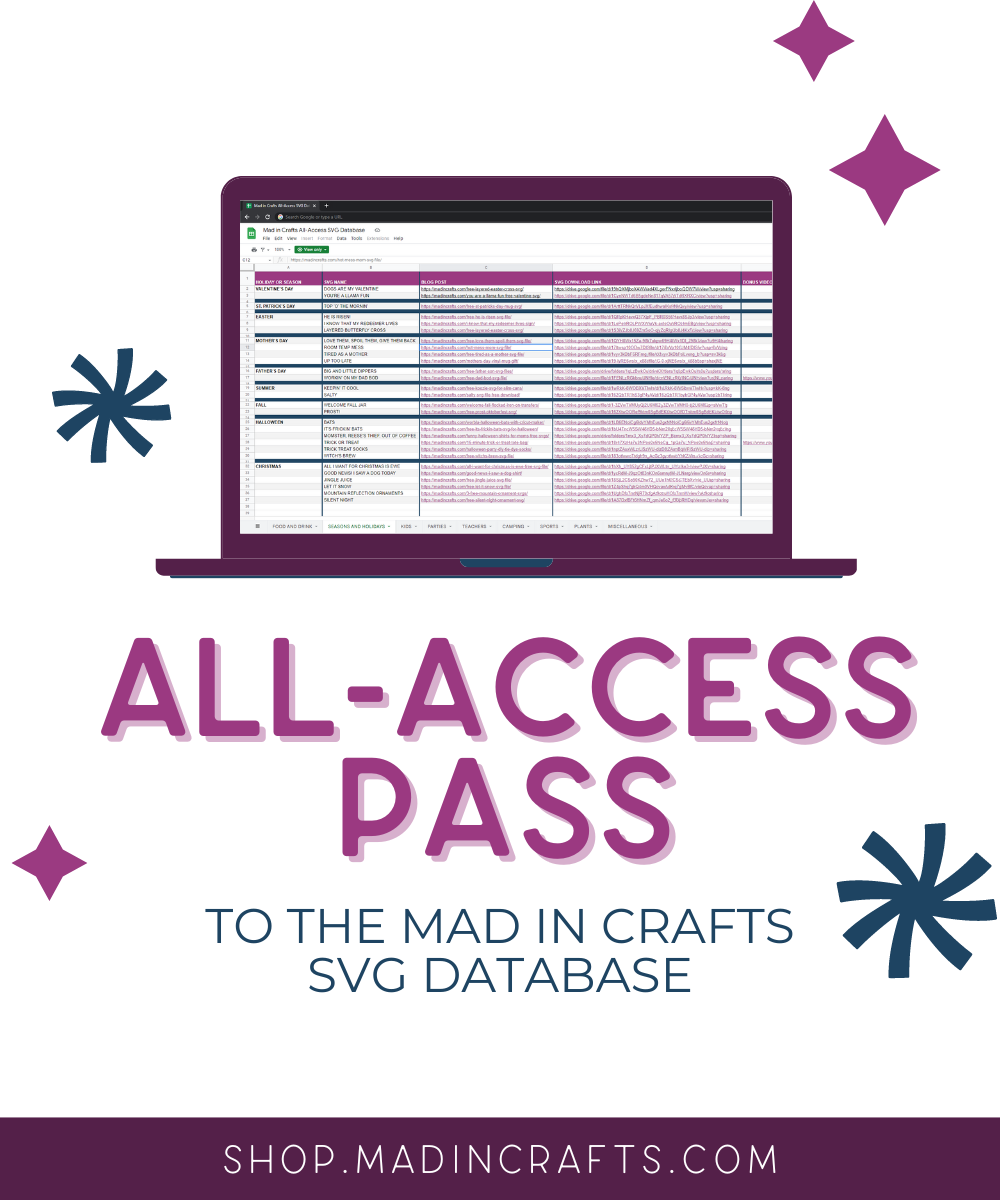 INTRODUCING THE MAD IN CRAFTS SVG DATABASE Free SVG Files Mad in Crafts