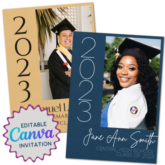 FREE CANVA GRADUATION INVITATION TEMPLATE Printables Mad in Crafts