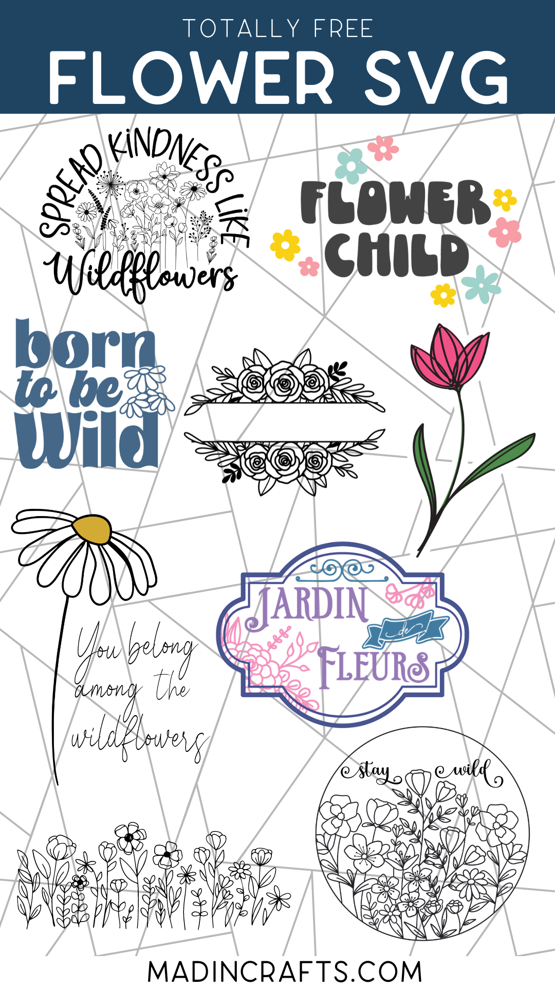 FREE FLORAL FAMILY SIGN SVG SVG Mad in Crafts