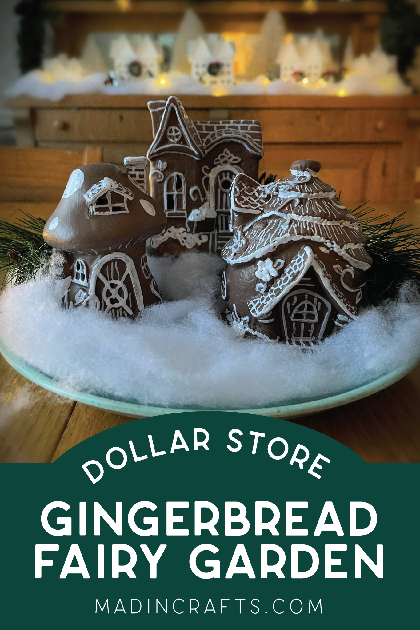 DIY GINGERBREAD FAIRY GARDEN Holiday Mad in Crafts