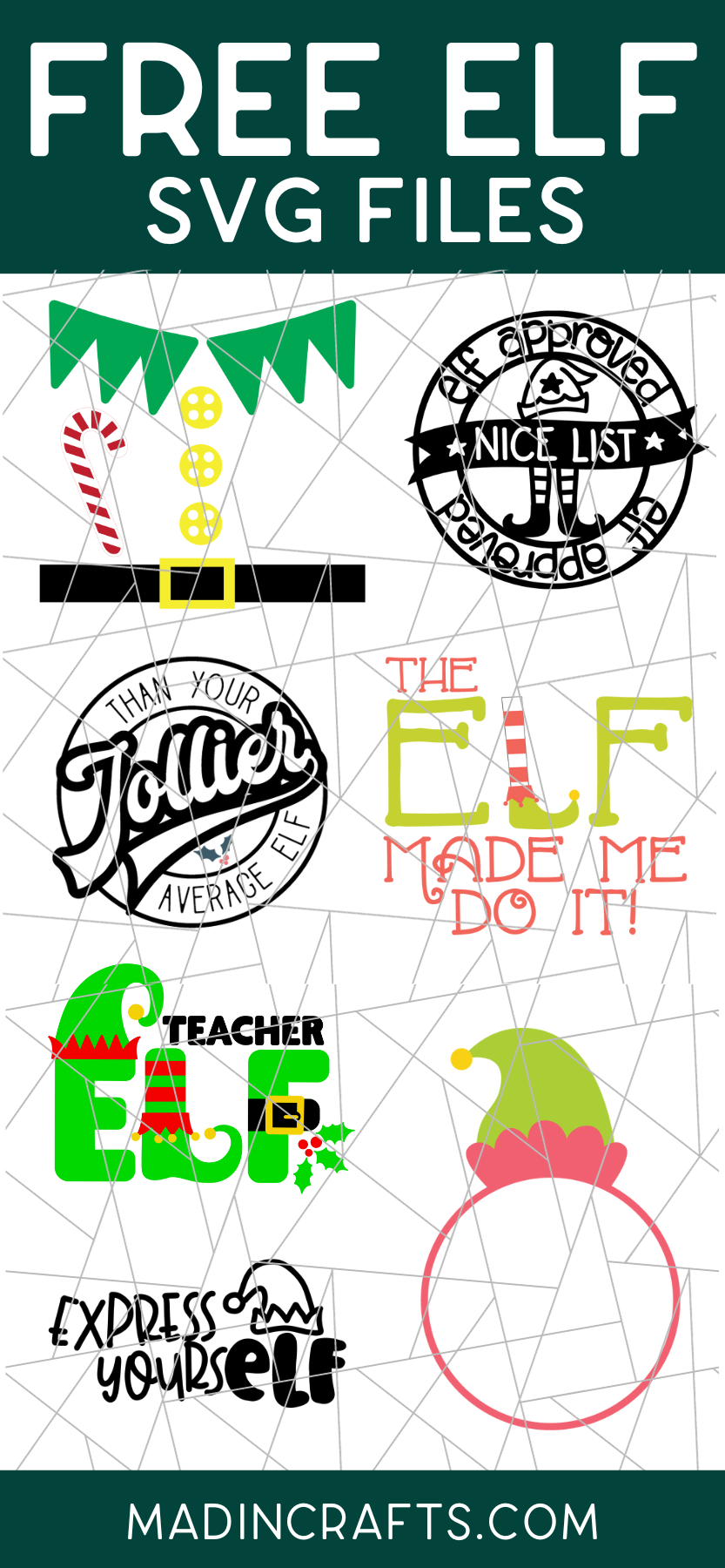 FREE ELF SVGS FOR CHRISTMAS Christmas Mad in Crafts