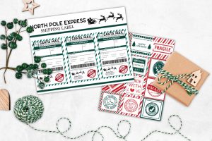 NORTH POLE SHIPPING LABELS FOR CHRISTMAS GIFTS Handmade Gifts Mad in Crafts