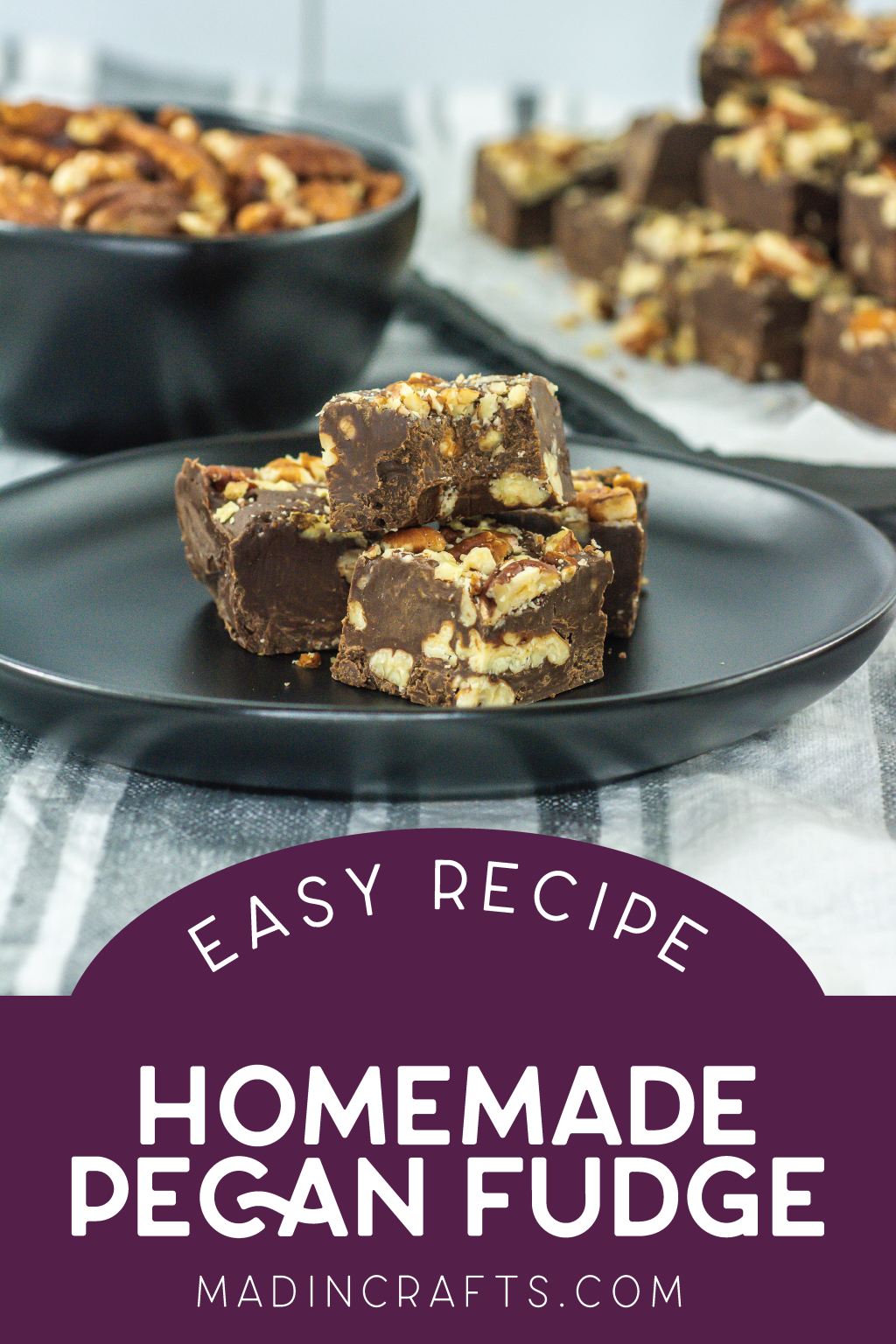 HOMEADE PECAN FUDGE RECIPE Recipes Mad in Crafts