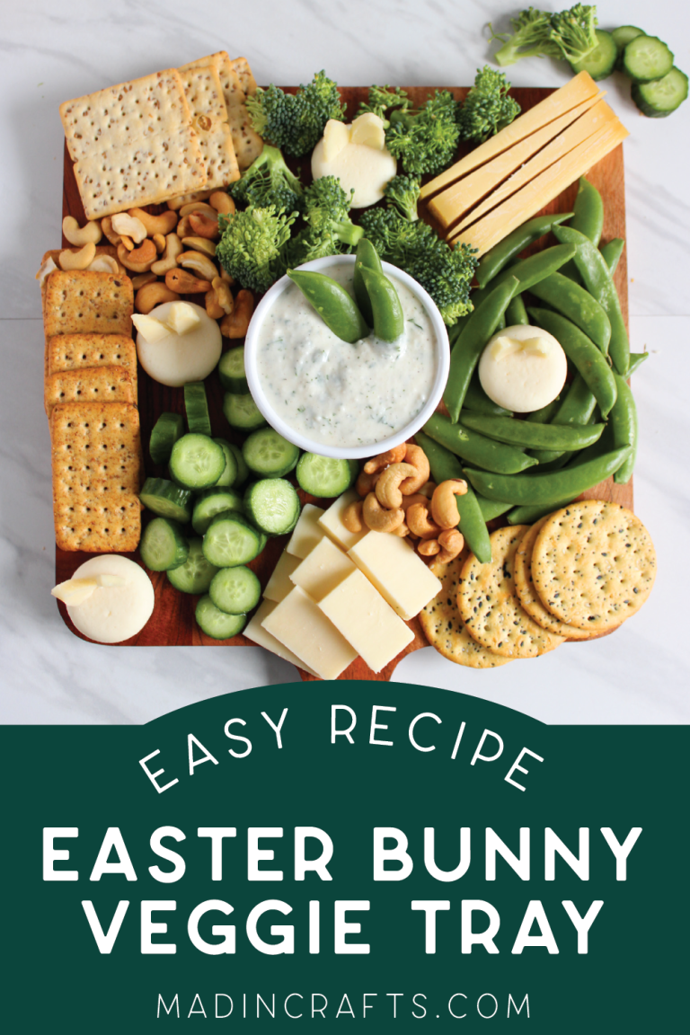 EASTER BUNNY VEGGIE TRAY (AND DIP RECIPE) Holiday Mad in Crafts