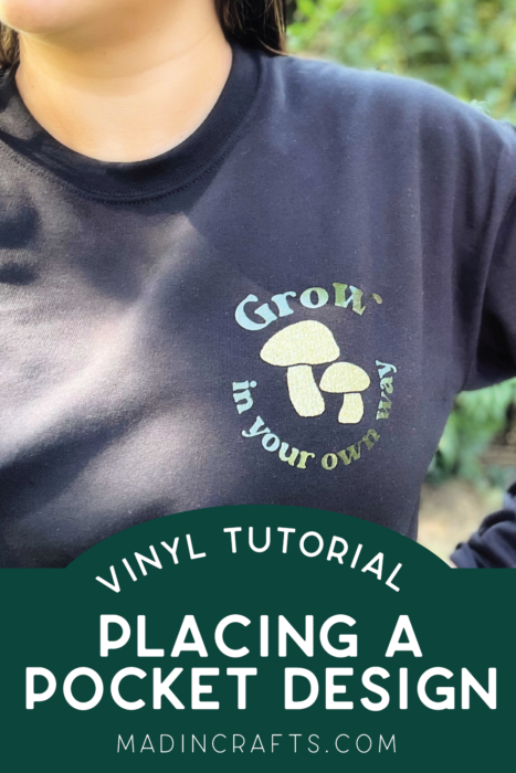 POSITIONING HTV FOR A POCKET DESIGN Crafts Mad in Crafts