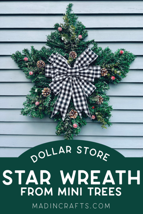 DOLLAR TREE STAR WREATH DIY Crafts Mad in Crafts